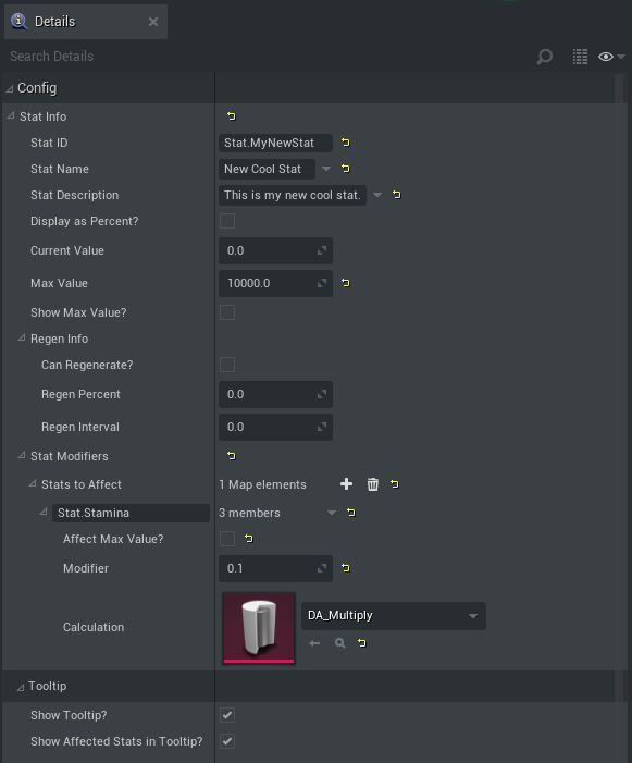 New Stats/Attributes | isikdev docs